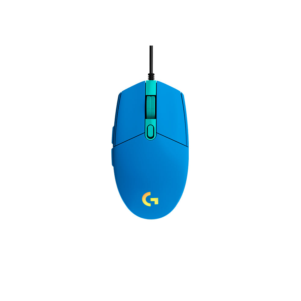 MOUSE LOGITECH G203 LIGHTSYNC OPTICAL 8000 DPI RGB BLUE (910-005792)-P ...